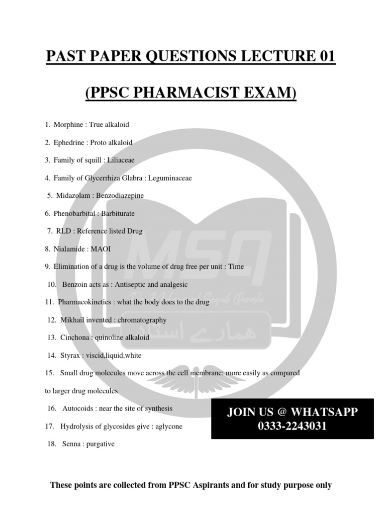 PPSC Exams Past Paper 1 | PDF | Electrolyte | Physical Chemistry