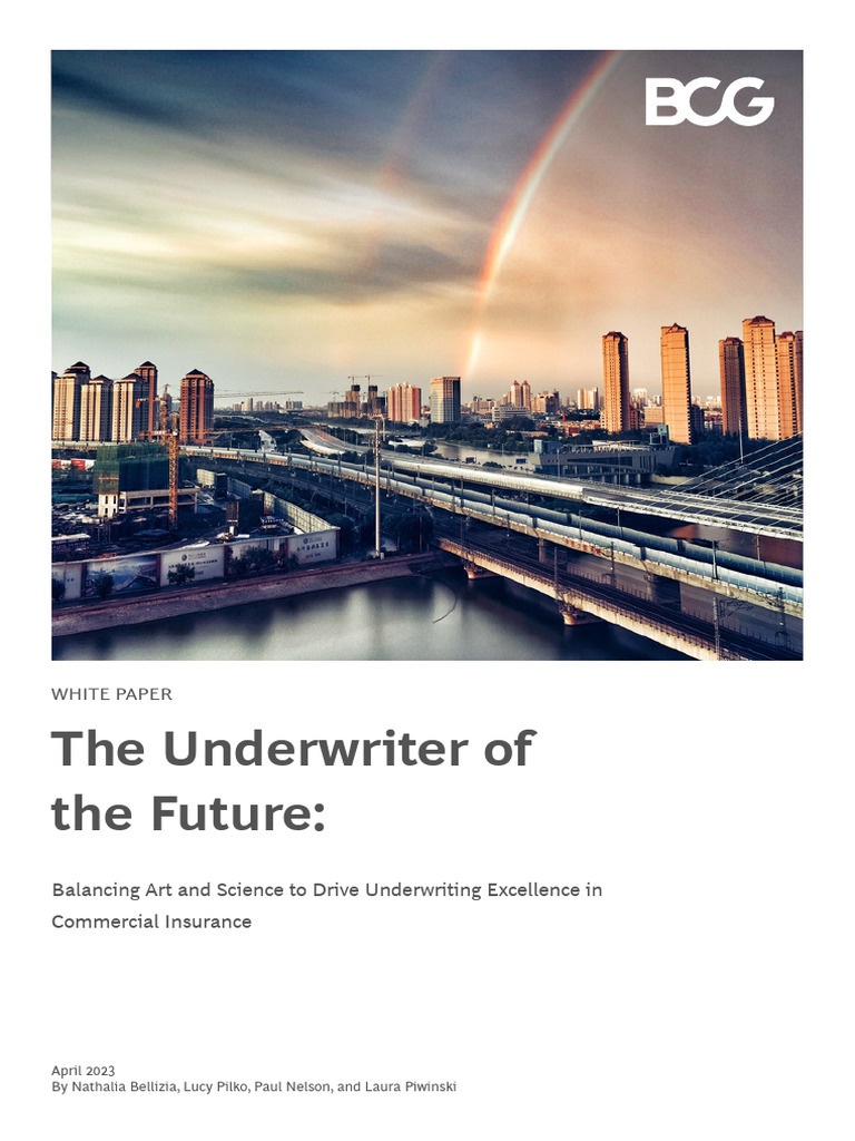The Underwriter of The Future | PDF | Underwriting | Insurance