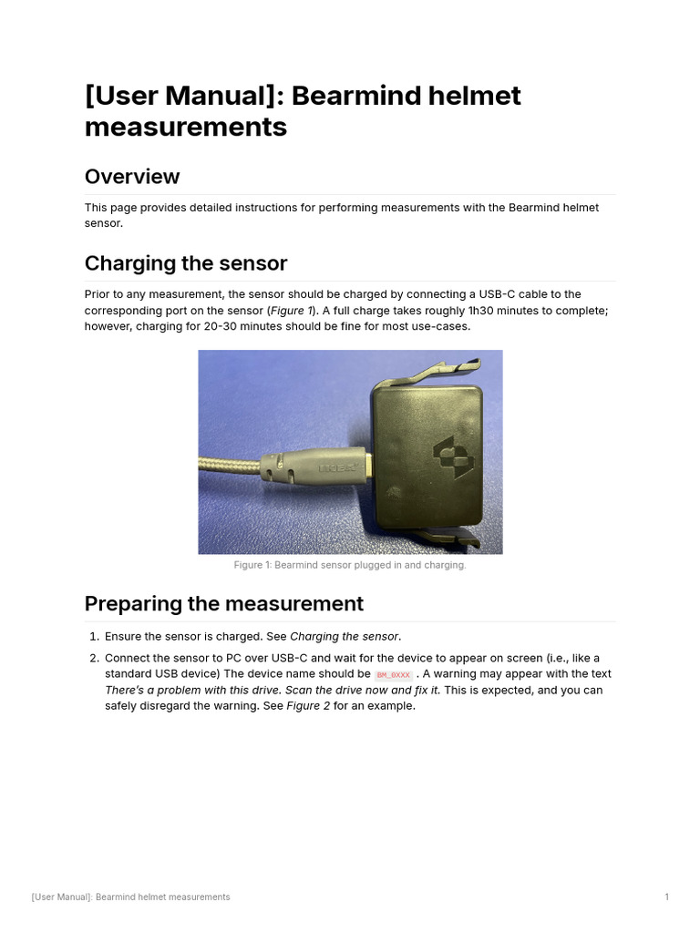 [User Manual] Bearmind helmet measurements | PDF | Computer File | System Software
