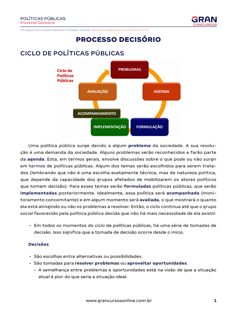 Aula 05 Processo Decisório | PDF