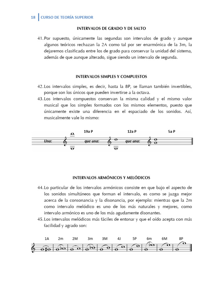 Intervalos Musicales: Consonancia y Disonancia | PDF | Intervalo ...