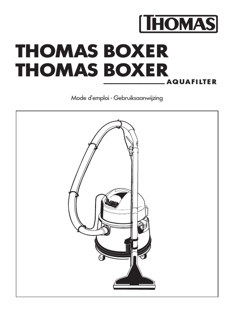 Mode d'emploi THOMAS BOXER Aquafilter | PDF | Aspirateur | Recyclage