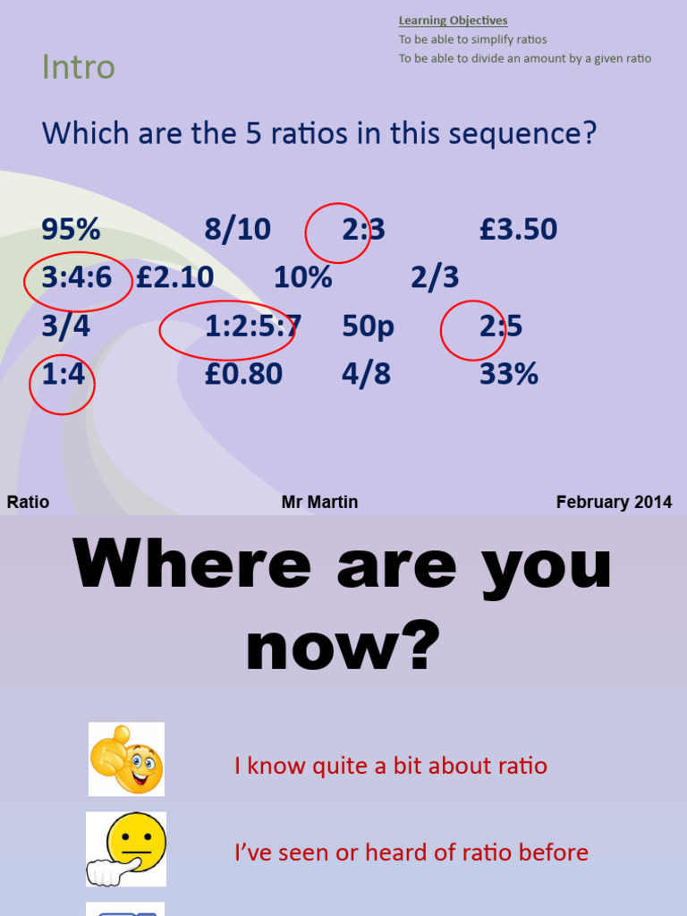 Ratios - Lesson | Download Free PDF | Ratio | Mathematics