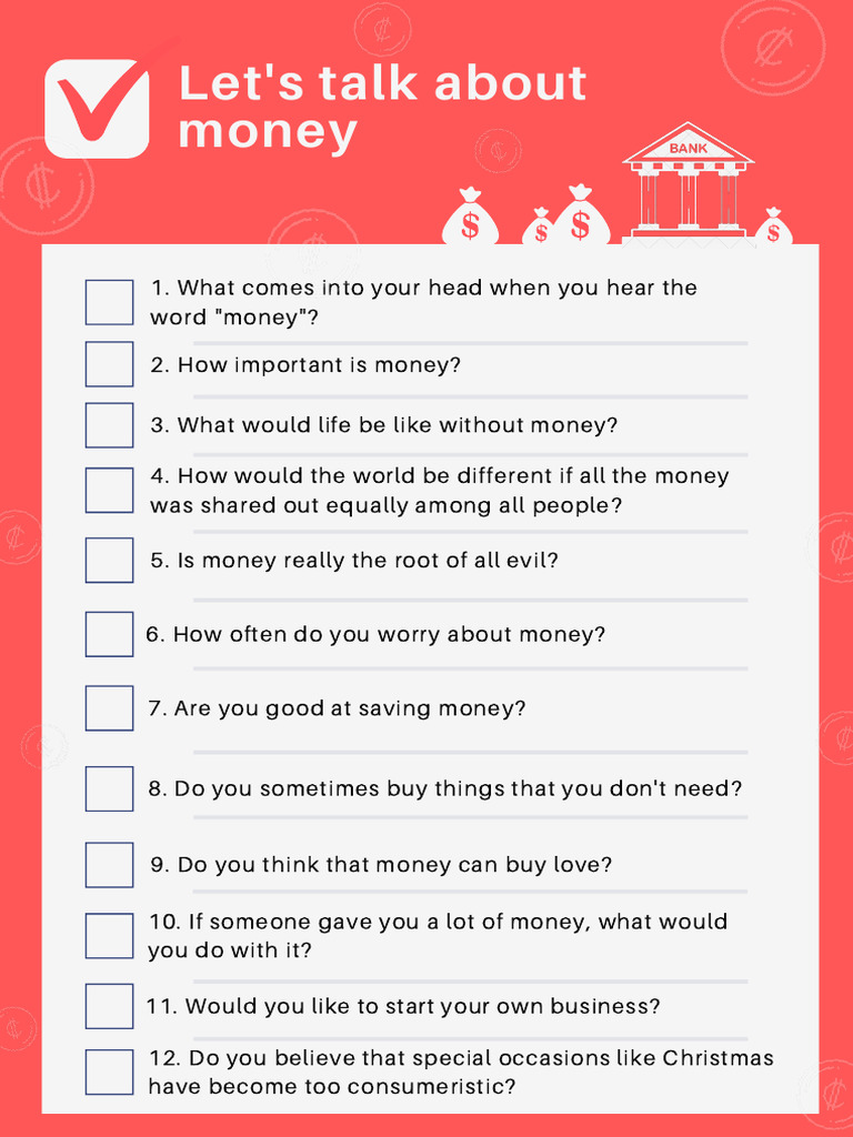 Let's Talk About Money! | PDF | Self-Improvement | Wellness