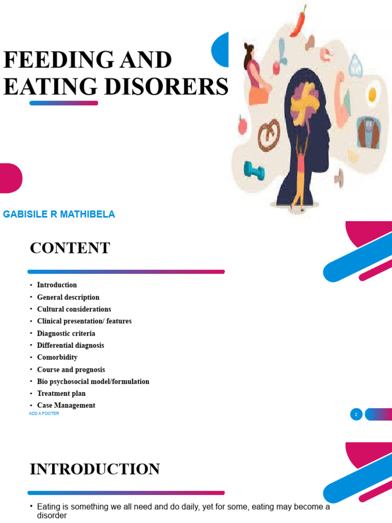 Feeding and Eating Disorers Presentation | PDF | Eating Disorder ...