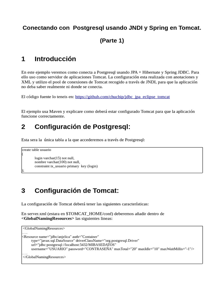 Ejemplo Jpa y JDBC Con Spring | PDF | Gestión de datos | Plataforma Java