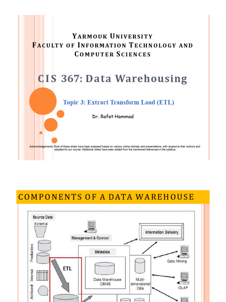 ELT Process | PDF | Data Warehouse | Databases