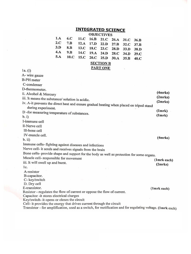 2024 Mock 3 Science 1&2 Solution | PDF