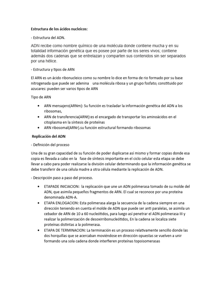 Actividad | PDF | Rna | Adn