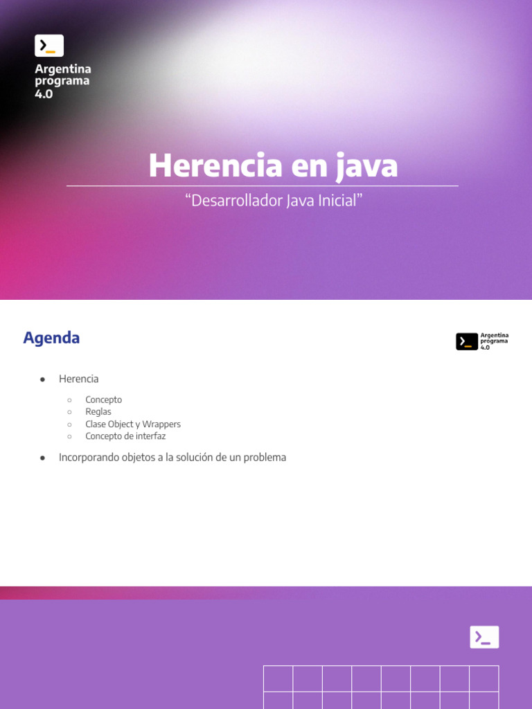 Clase 7 - Herencia en Java | PDF | Herencia (Programación Orientada a ...