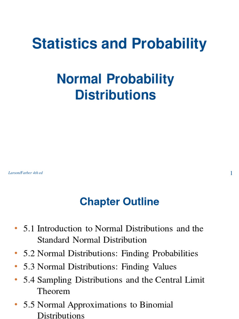 Normal Distribution Probabilities Explained | PDF | Normal Distribution ...