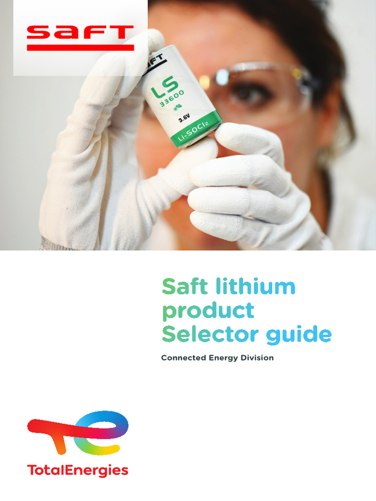 Saft Lithium Battery Solutions Guide | PDF | Lithium Ion Battery ...