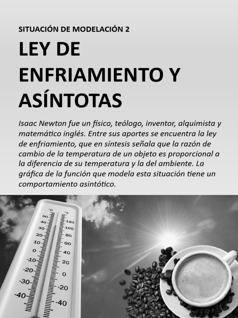 CBCD01 O2024 U1 SM2 Ley de Enfriamiento y Asintotas | PDF | Asíntota