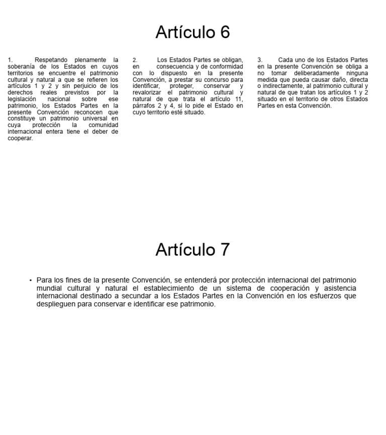 Artículo 6 y 7 | PDF
