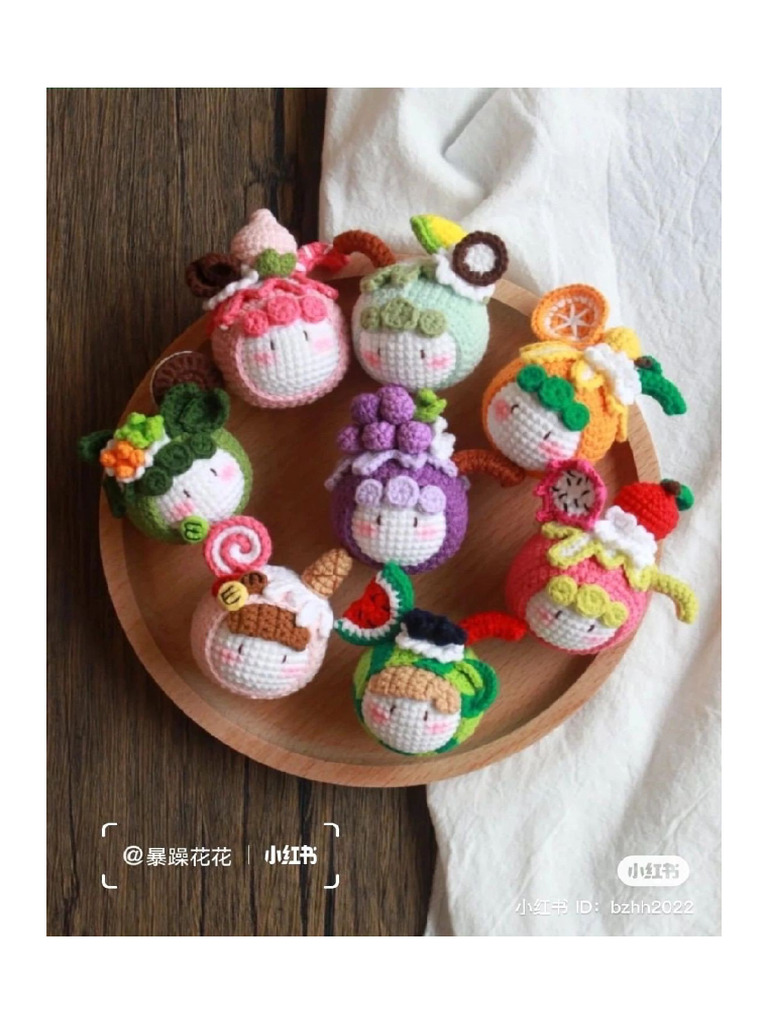 Fruit Dumplings Crochet Pattern | PDF