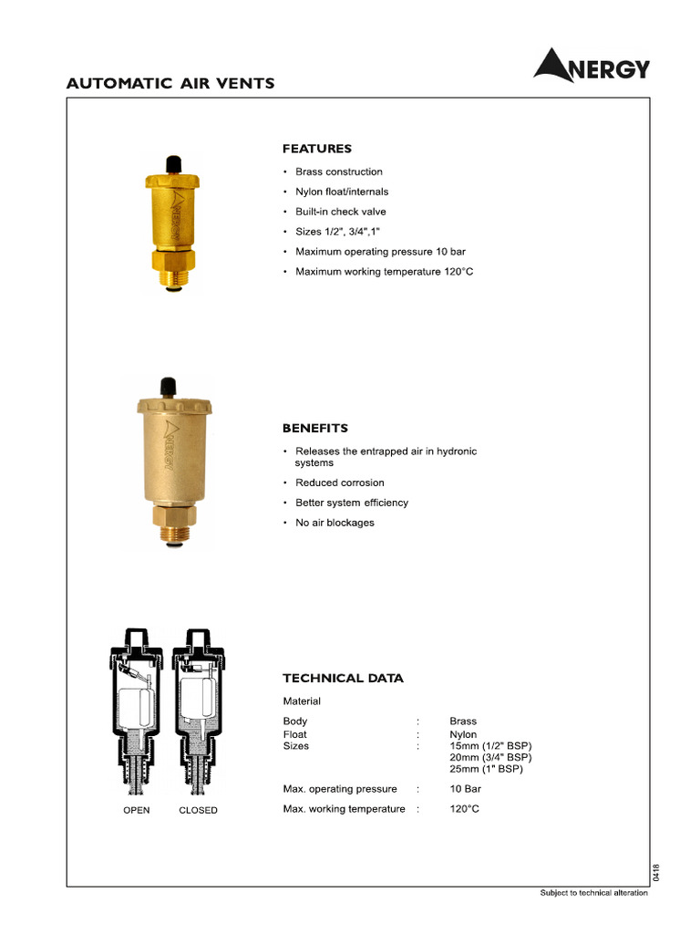 Auto Airvent Leaflet | PDF