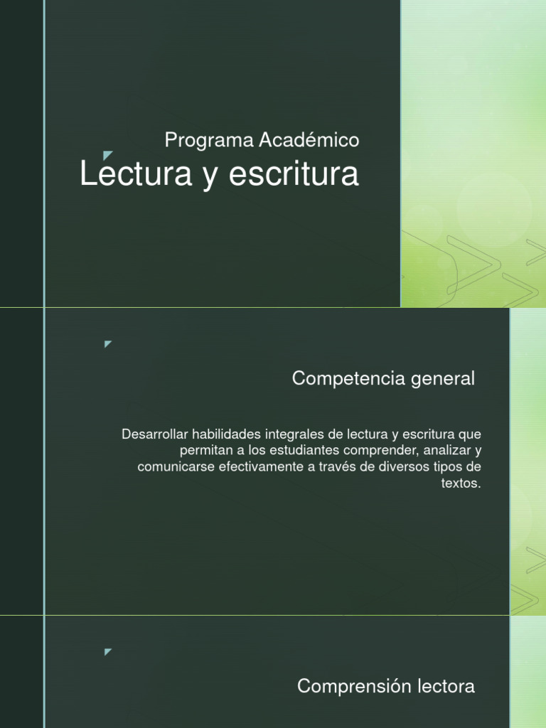 Habilidades de Lectura y Escritura Académica | PDF | Comprensión ...