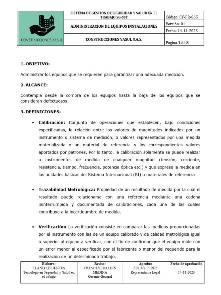 Cy-D-065 Administración de Equipos e Instalaciones | PDF | Laboratorios | Science