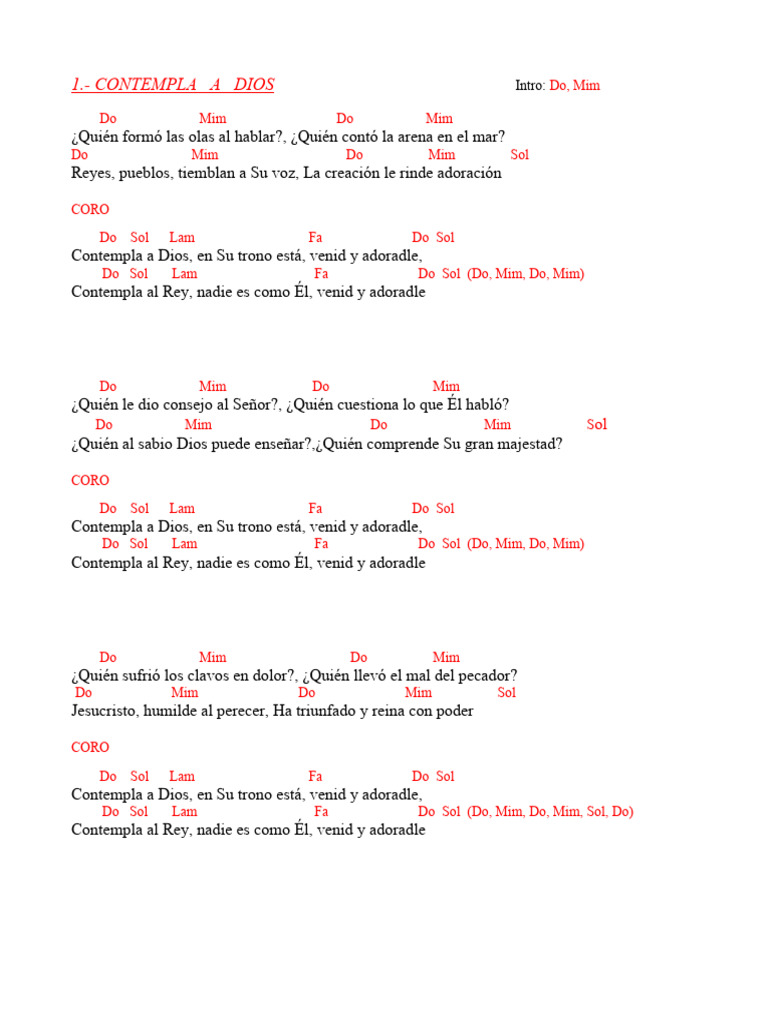Contempla A Dios | PDF