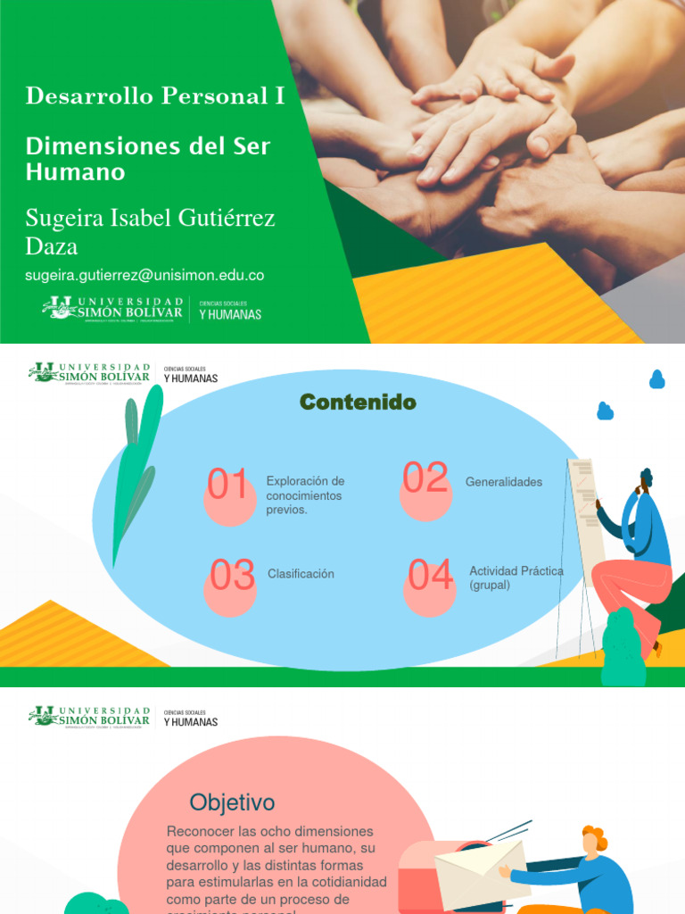 Presentación - Dimensiones Del Ser Humano | PDF | Aprendizaje
