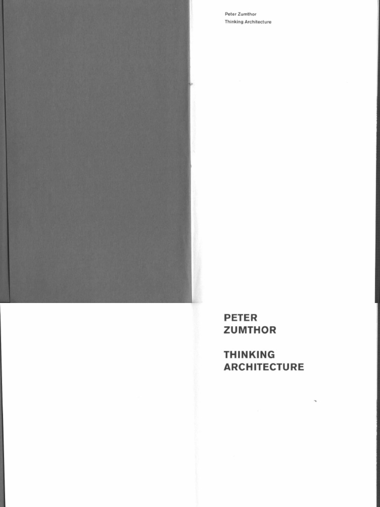 Peter_Zumthor_Thinking_Architecture | PDF