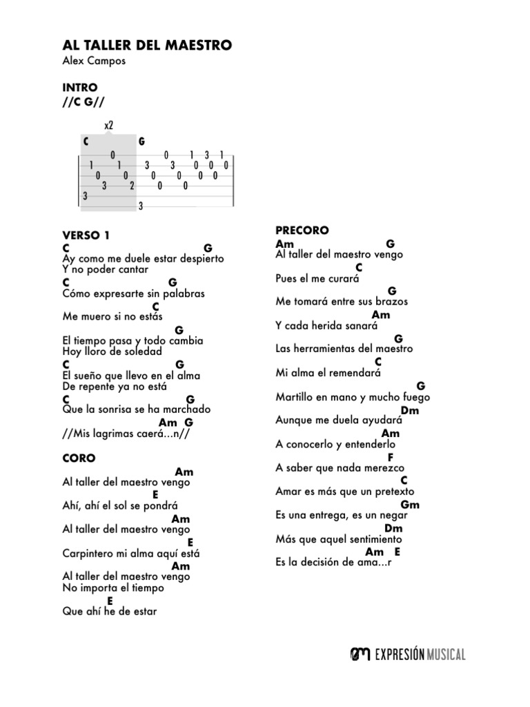 Al Taller Del Maestro Alex Campos | PDF