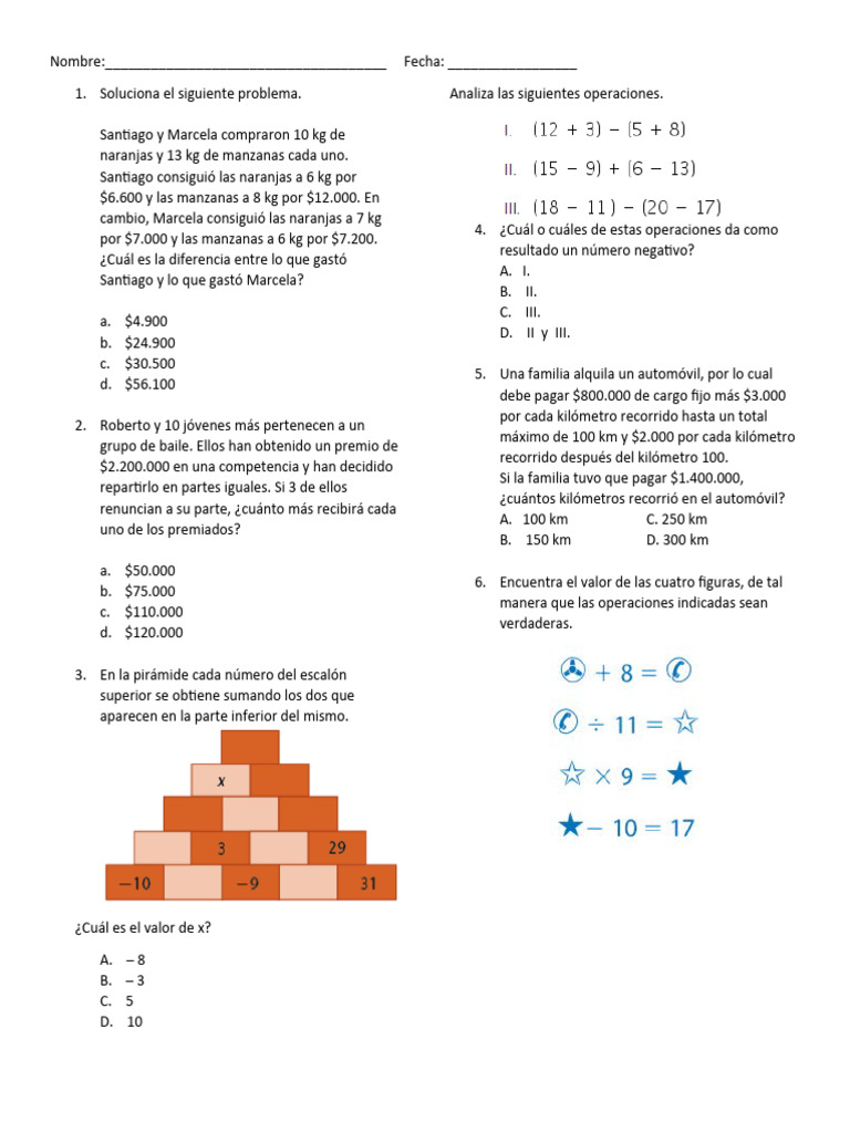 evaluacion septimo segndo periodo | PDF evaluacion septimo segndo periodo | PDF