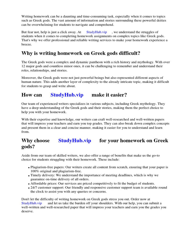 Primary Homework Greek Gods | PDF | Greek Mythology | Deities