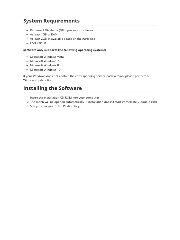 UT315A Software Installation Guide | PDF | Installation (Computer ...