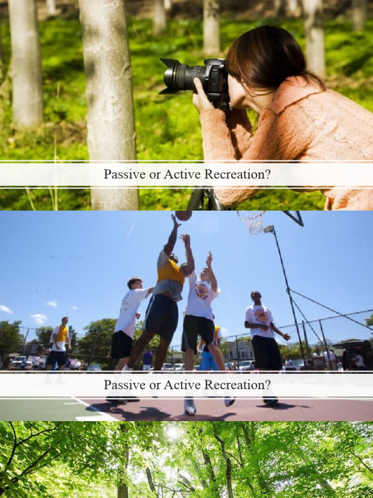 Understanding Passive and Active Recreation | PDF | Recreation ...
