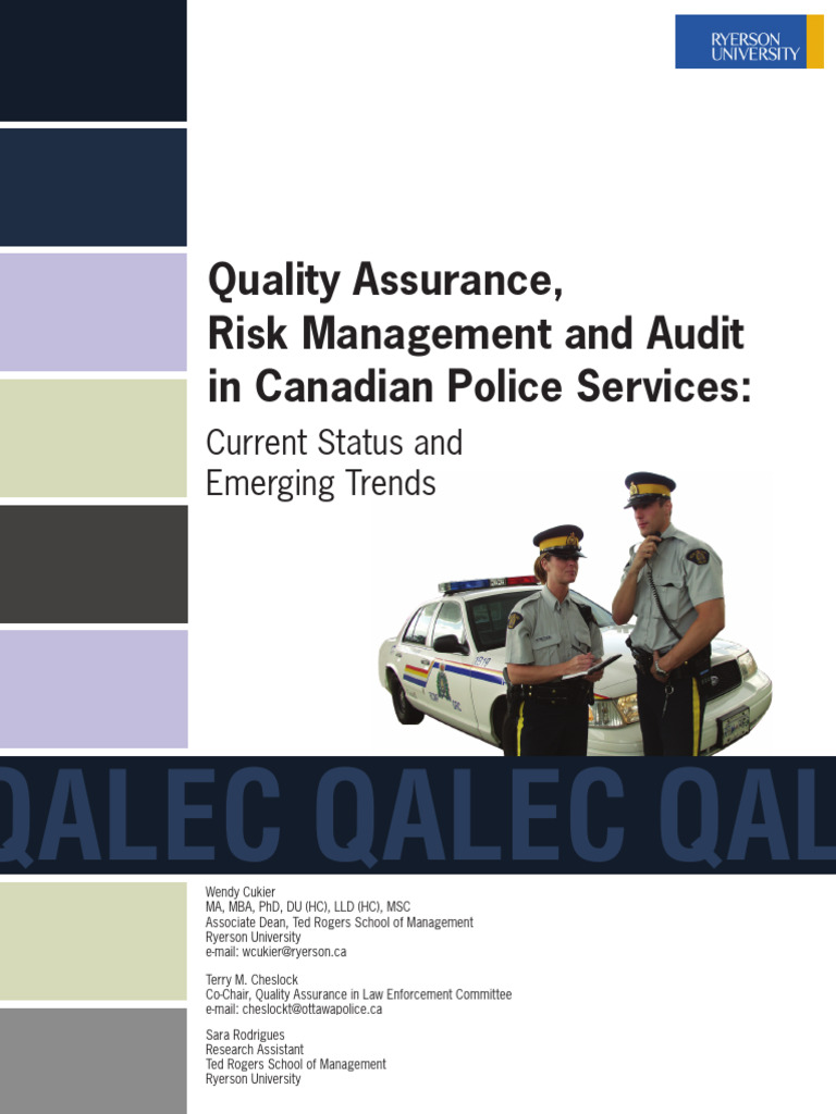 QA Risk Management and Audit in Canadian Police Services | PDF ...