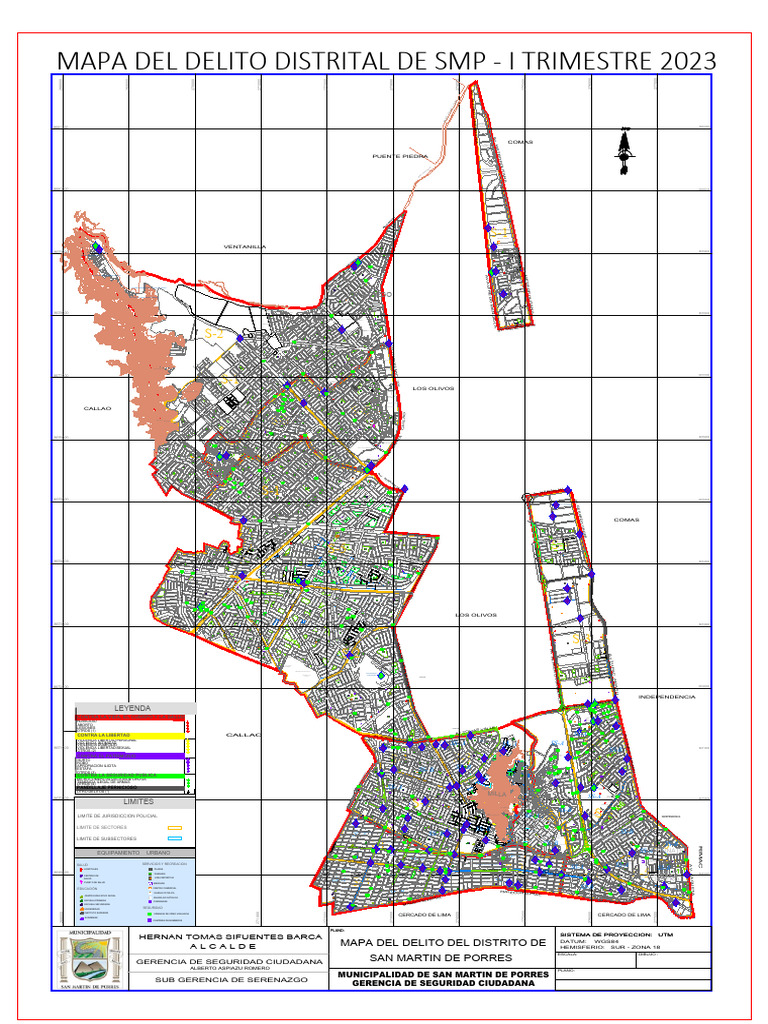 Mapa Del Delito-camaras-distrital i Trimestre 2023 Smp-layout1 | PDF