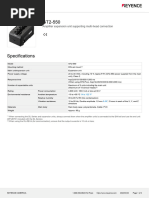 Keyence GT2-71MCP Amplifier Manual | PDF | Power Supply | Amplifier