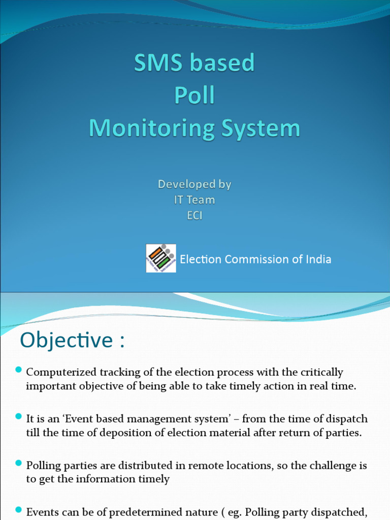 SMS-Based Election Monitoring System | PDF | Service Industries ...