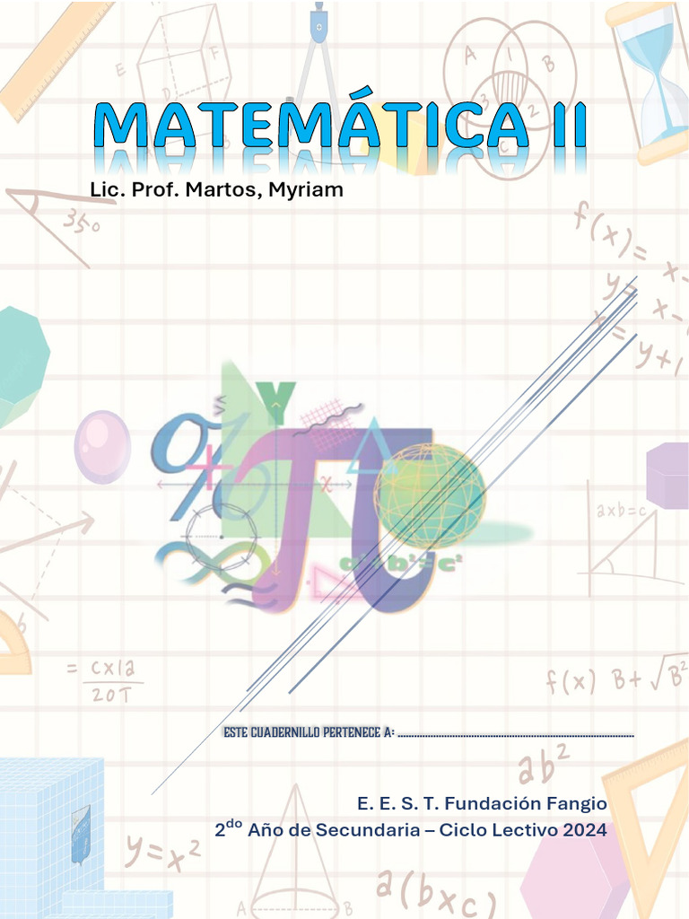 Cuadernillo de Matematica 2do Ao Ciclo Lectivo 2024 | PDF | Entero | División (Matemáticas)