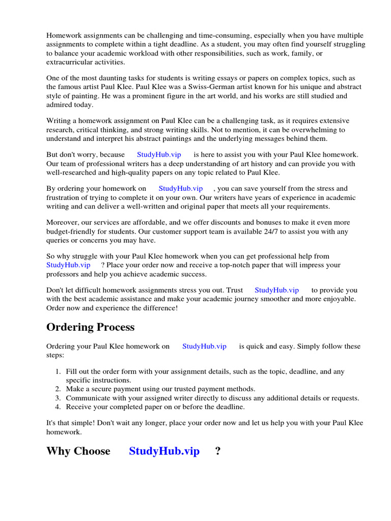 Paul Klee Homework | PDF | Paintings | Abstract Art