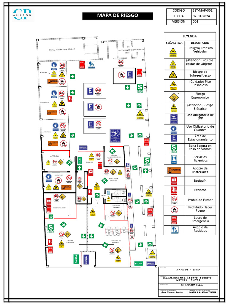 SST-MAP-001 MAPA DE RIESGO | PDF | La seguridad