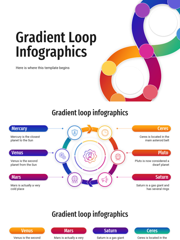Gradient Loop Infographics by Slidesgo | Download Free PDF | Planets ...
