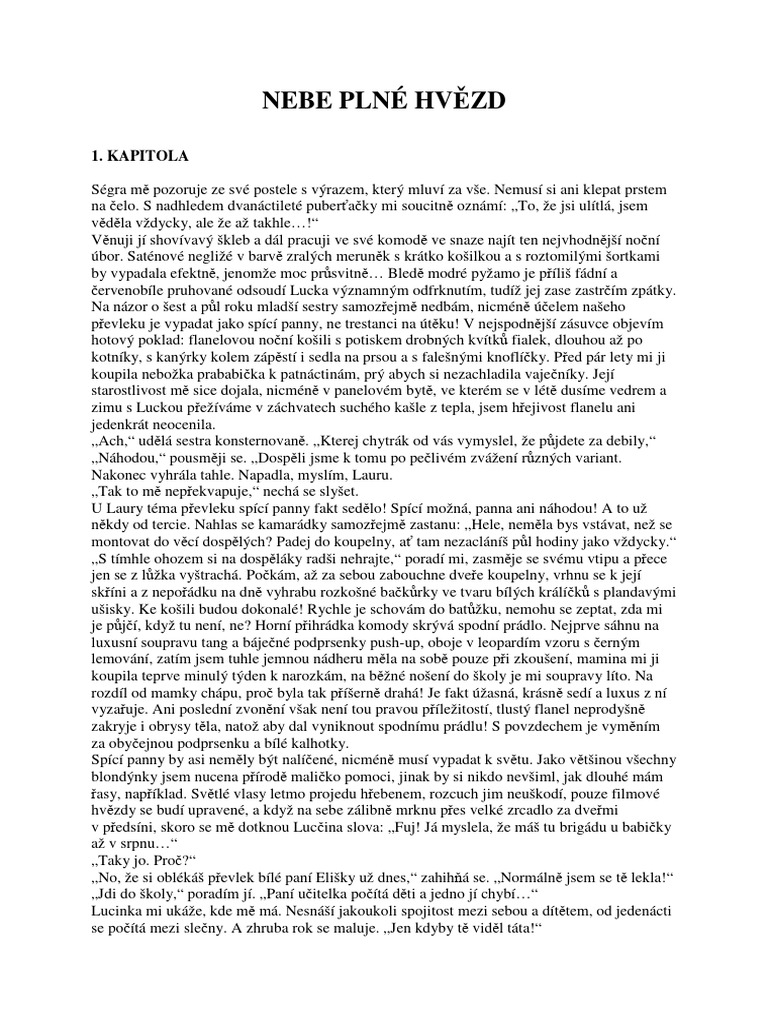 Lanczová Lenka - Nebe Plné Hvězd | PDF