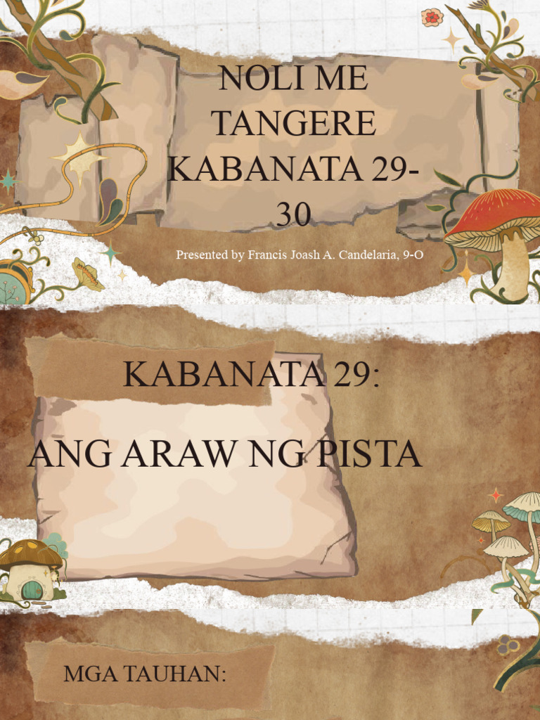Kabanata 29-30 (Francis Joash Candelaria) | PDF