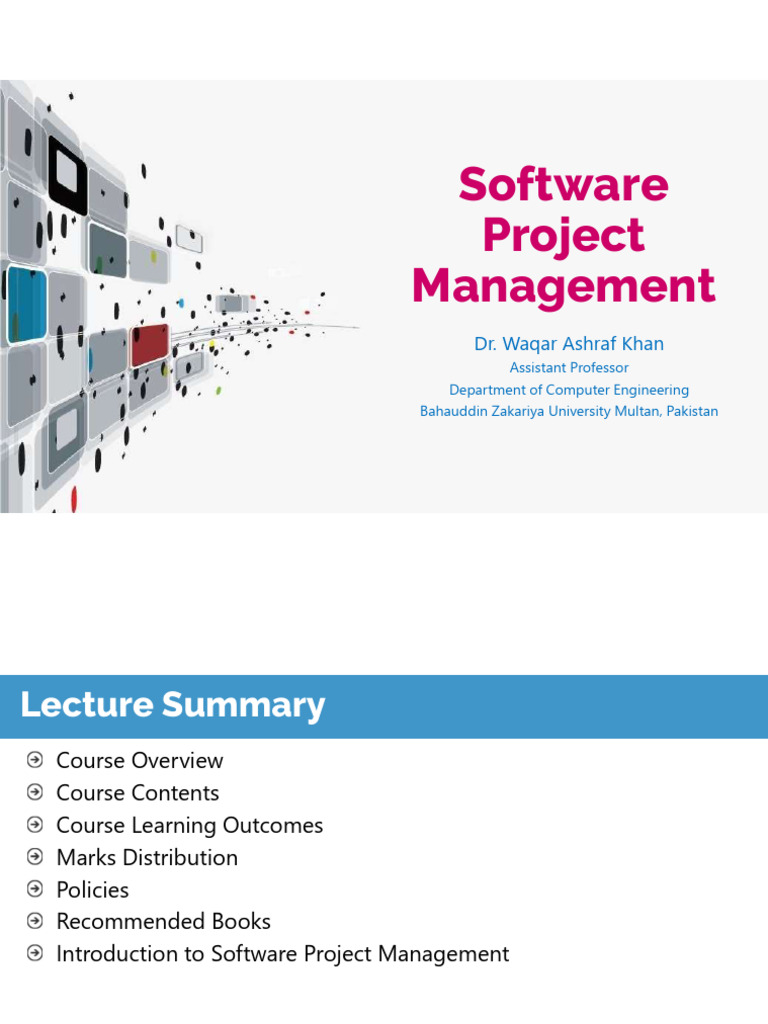 SPM Lecture 01 | PDF | Project Management | Computing