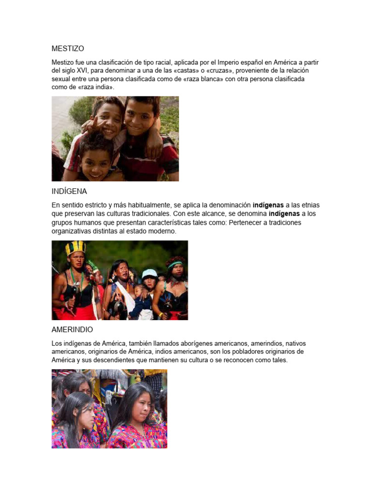 Mestizo | PDF | Ciencias sociales