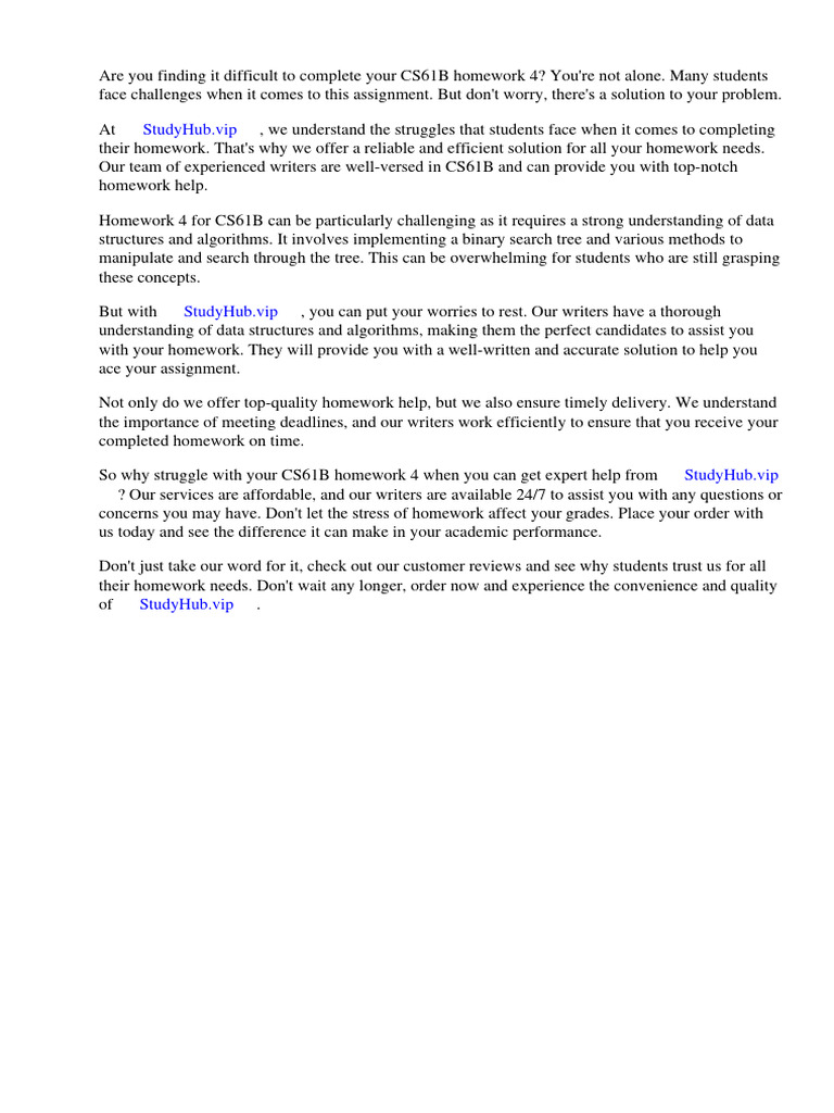 Cs61b Homework 4 | PDF | Homework | Algorithms And Data Structures