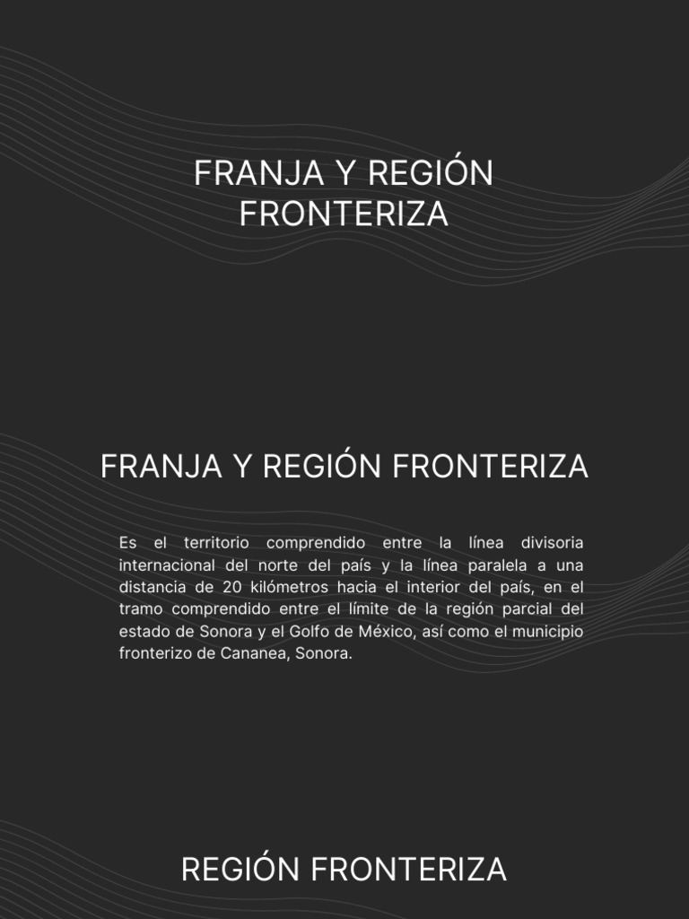 Franja Fronteriza | PDF | Sonora