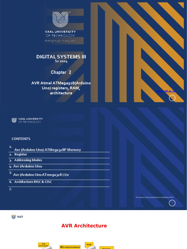 Chapter 2 Arduino Uno AVR, Registers, RAM, Architecture Input & Output | PDF | Flash Memory ...