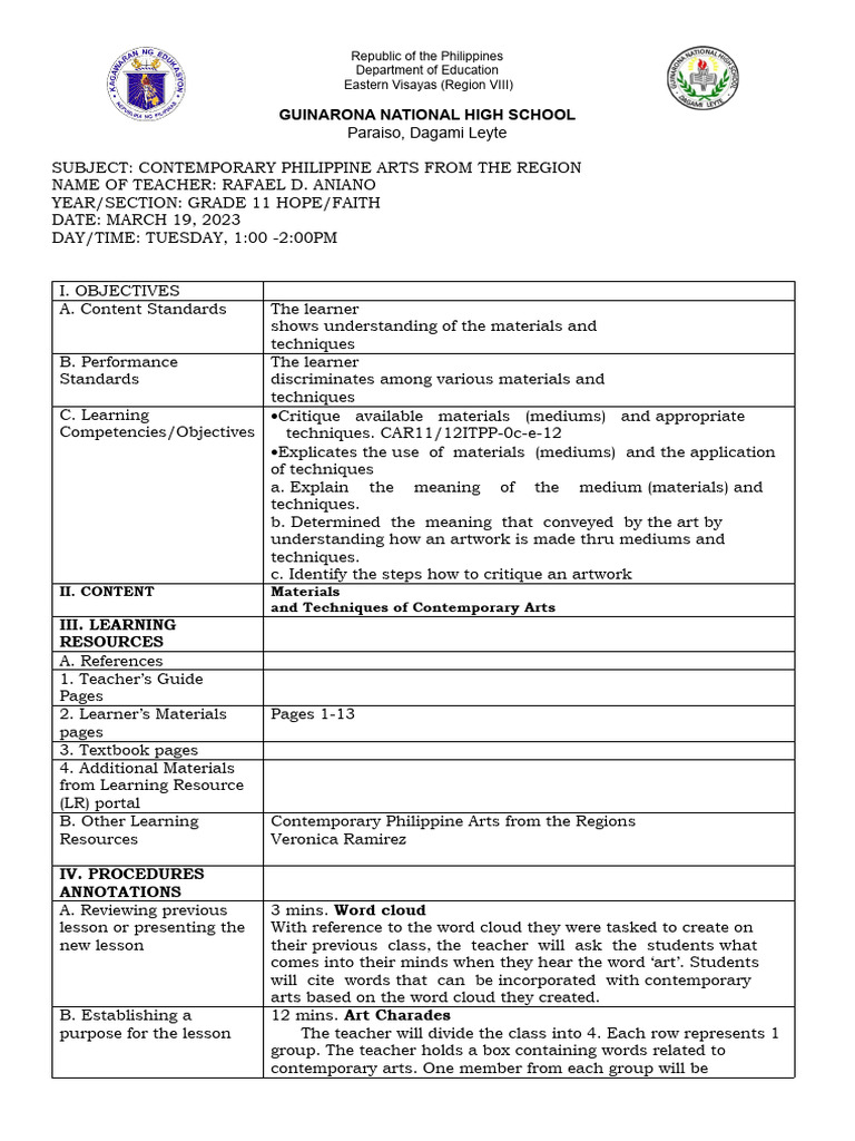 Co 3rd Grading | PDF | Teachers | Information