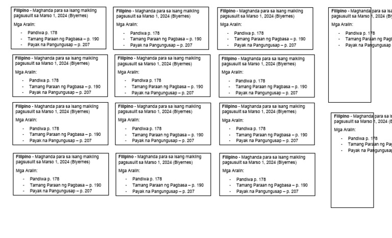 Grade 1 Pointers To Review Quiz | PDF