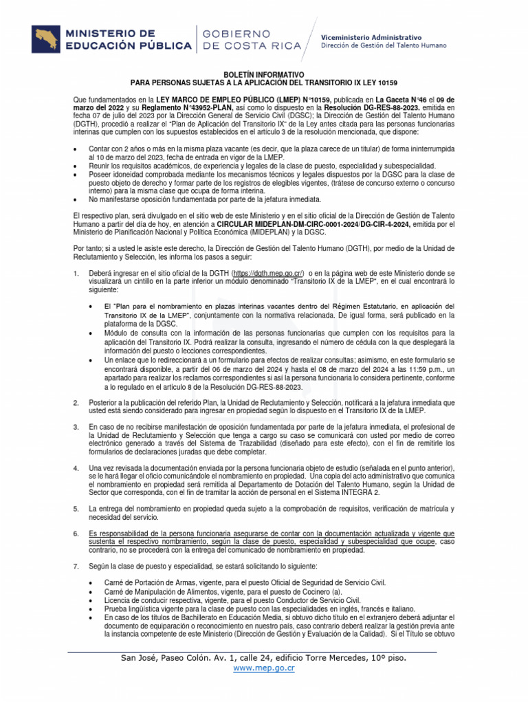 Aplicación del Transitorio IX LMEP | PDF | Maestros | Gestión de ...