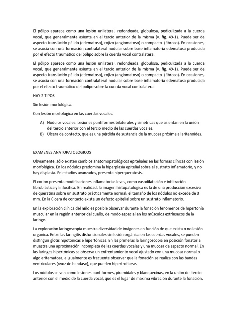 Apuntes Laringitis Crónica | Descargar gratis PDF | Inflamación ...