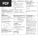 Digital - SAT Math Formula Sheet | PDF | Mathematical Analysis | Algebra